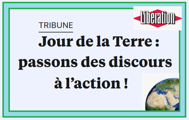 Jour de la Terre : il faut agir ! - Article - Access'Infos